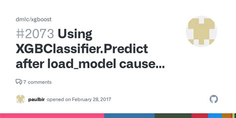Using Xgbclassifierpredict After Loadmodel Causes Xgbclassifier