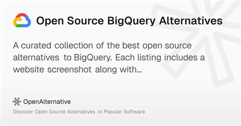 7 best open source bigquery alternatives 2025