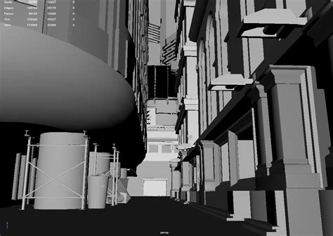 WIP Cyberpunk UE Modular Environment Polycount