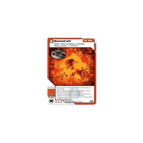 LEGO Ninjago Masters Of Spinjitzu Deck 1 Game Card 29 Backdraft International Version 93844