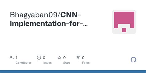 github bhagyaban09 cnn implementation for mnist digit recognition
