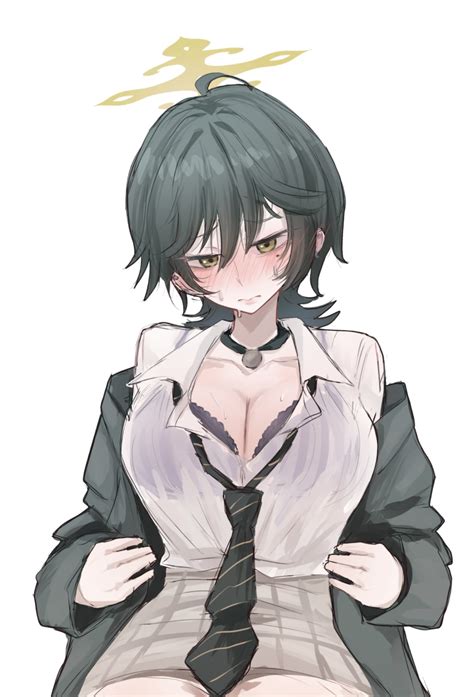 Suecovsky Fuyu Blue Archive Blue Archive Highres 1girl Blush