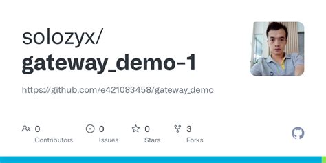 github solozyx gateway demo 1 e421083458 gateway demo