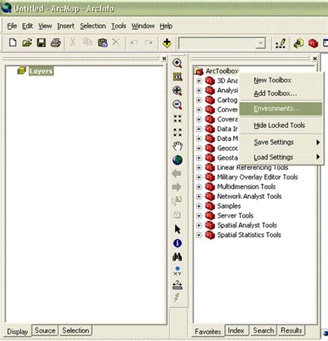 How To Set The Environment Settings For Arctoolbox
