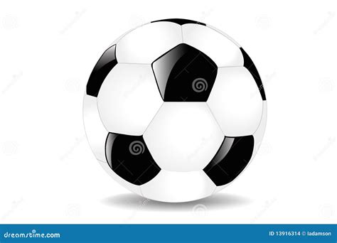 Classic Soccer Ball Vector Stock Vector Illustration Of White