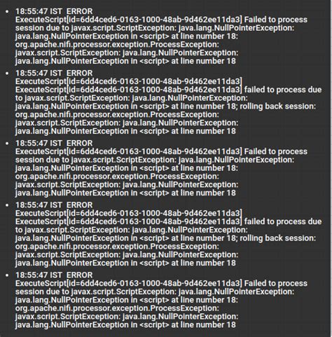 Python How To Resolve Null Pointer Exception Of Java While Writing Streaming Service For Nifi