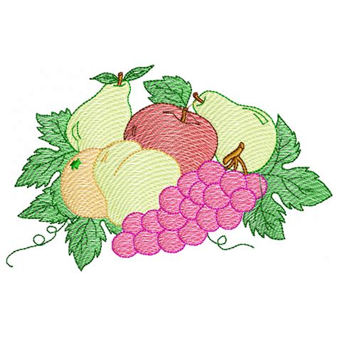Fruits Embroidery Design