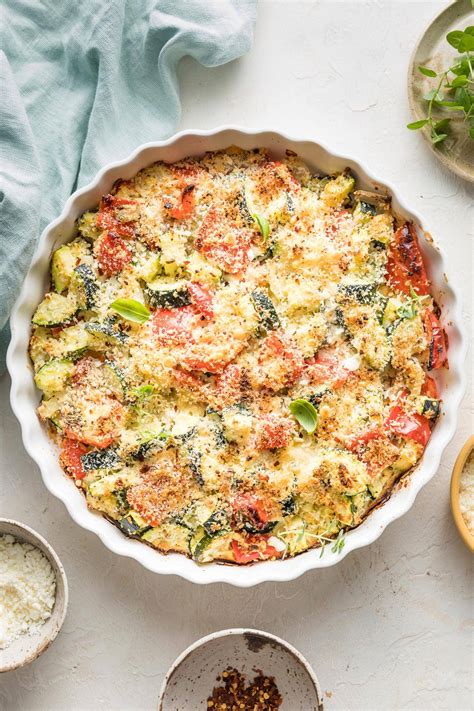 Easy Zucchini Casserole With Feta Nourish And Fete