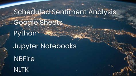 Simple Scheduled Sentiment Analysis Using Jupyter Notebooks Nbfire