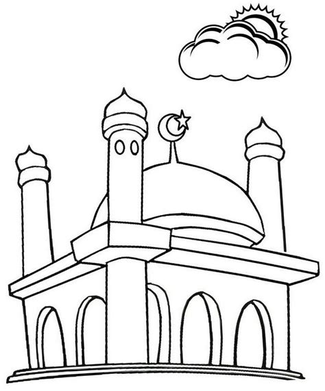 Pin on Best Mosque Coloring Pages