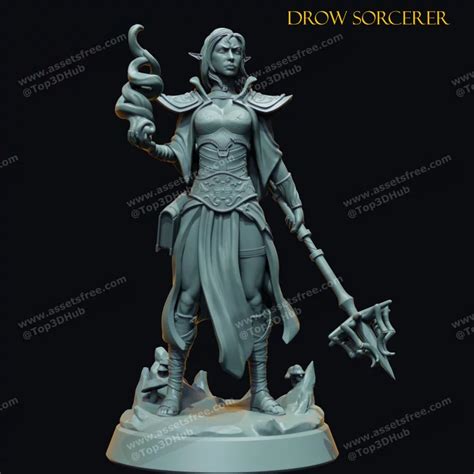 Drow Sorcerer Free High Quality Models