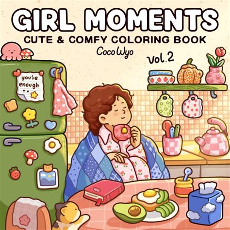 Girl Moments Vol 2 Coloring Book For Adults And Teens