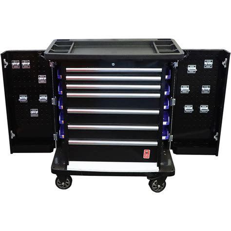 tool trolley 7 draw premium black fb l890 x w530 x h1020 no tools