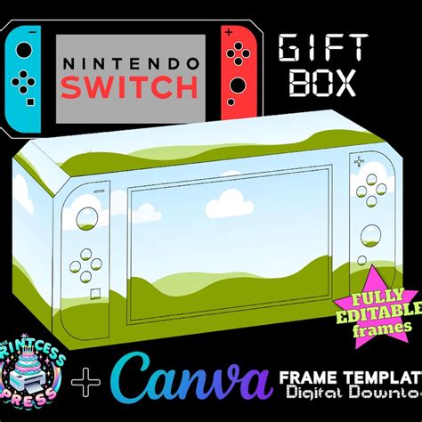 Nintendo Switch Template Etsy