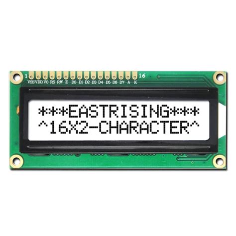 Equipement électrique Fournitures 33v Wide Angle 16x2 Character Lcd