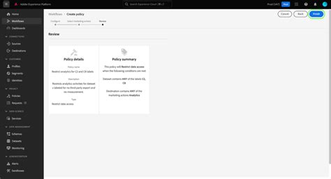 Manage Data Usage Policies In The Ui Adobe Experience Platform