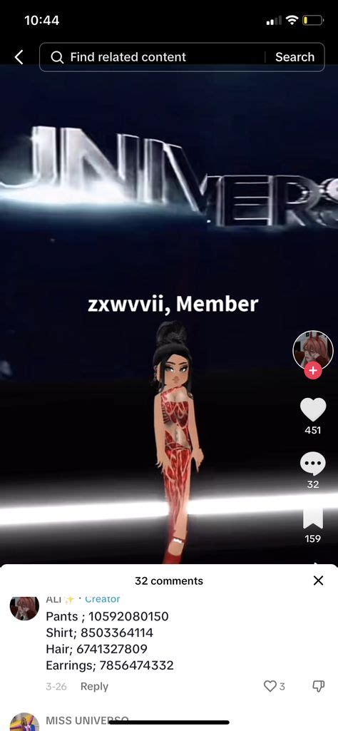Miss Universe Roblox Code Gown