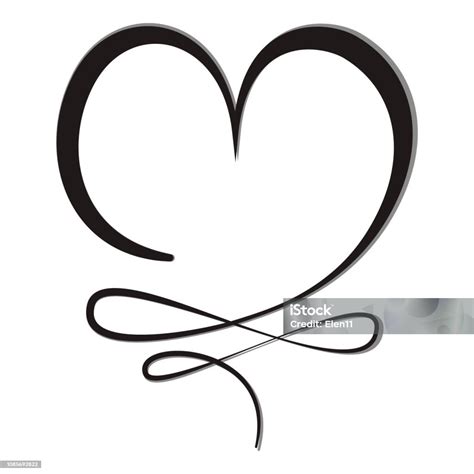 심장 플랫 기호를 영원히 사랑 해요 인피니티 로맨틱 상징 연결 조인 열정 발렌타인과 결혼 T 셔츠 카드 포스터에 대 한 템플릿입니다 Eps10 벡터 일러스트입니다 모노그램에