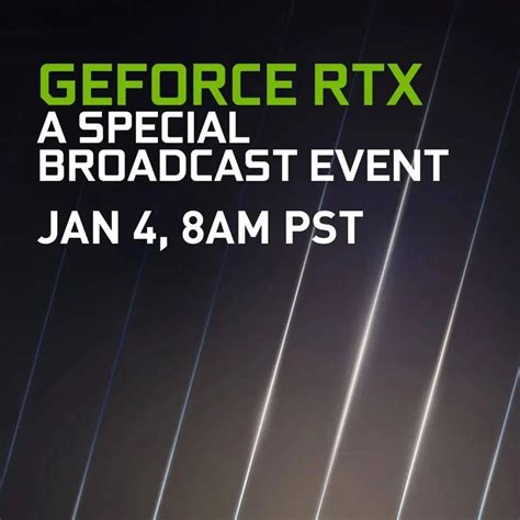 英伟达有可能将于1月5日凌晨发布rtx新显卡 直播 Geforce 活动