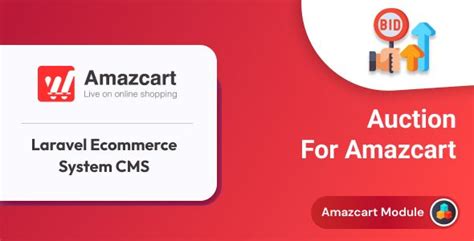 Auction Add On Amazcart Laravel Ecommerce System Cms Codemarket