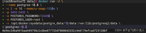 Docker安装postgres 16数据库 技术栈