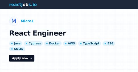 React Engineer At Micro1
