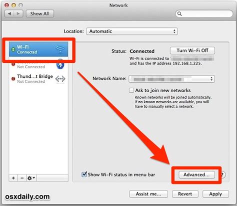 how to forget a wi fi network in mac os x