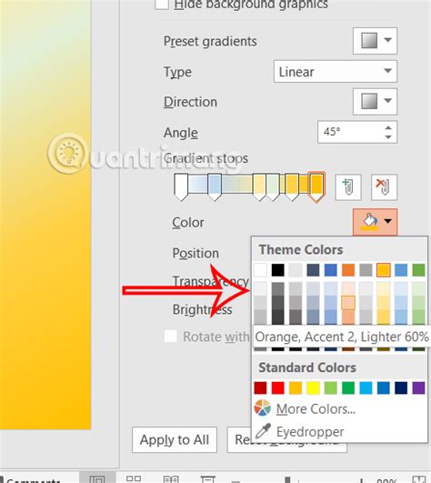 Instructions For Creating PowerPoint Background Color
