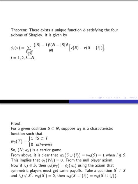 Shapley Value Lec 25 Pdf Function Mathematics Mathematical Objects