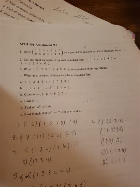 Solved Calculation Y Find All Integer Divisors Of Amby Chegg