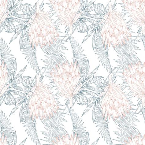 Abstract Seamless Pattern With Leaves Vector Template Stock Vector Illustration Of