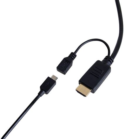Hdmi To Vga Active Converter Cable Adapter M M With Micro Usb Power Supply Ft Primecables