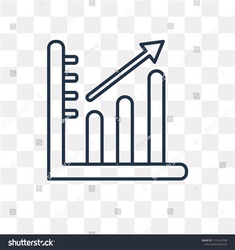 Chart Vector Outline Icon Isolated On Stock Vector Royalty Free Shutterstock
