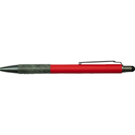 Logo Soft Touch Aluminum Stylus Pens With Paper Grip