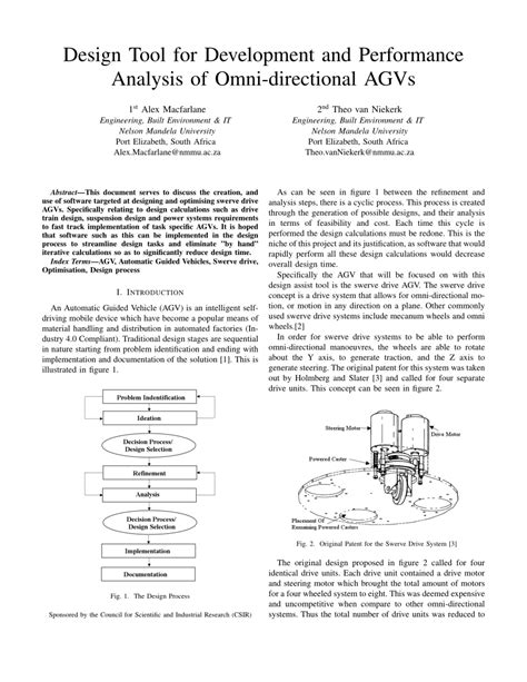 Pdf Design Tool For Development And Performance Analysis Of Omni Directional Agvs