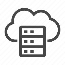 Cloud Hosting Server Icon Download On Iconfinder