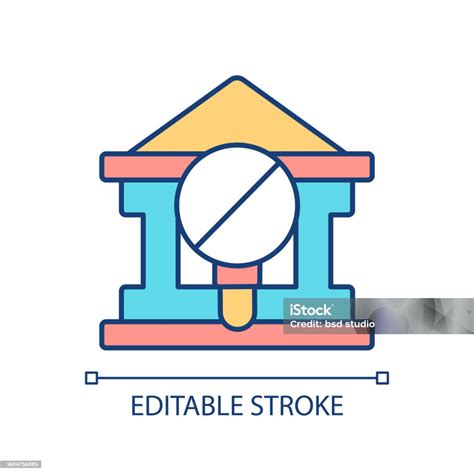 Customizable Decentralization Linear Icon Stock Illustration Download