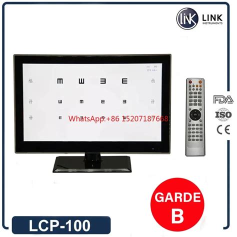 Link Optical Eye Test 19 Inch Ophthalmic Lcd Visual Chart Panel Lcp 100 Grade B Testing