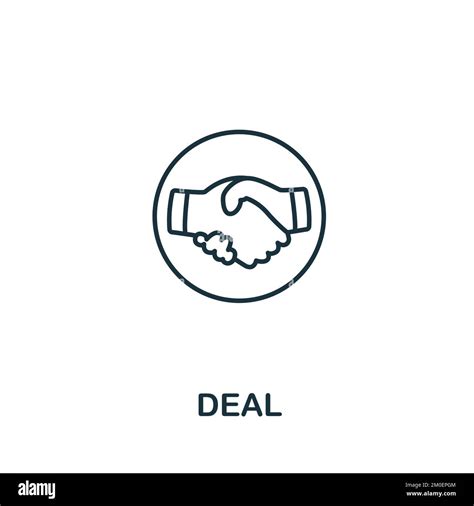 Deal Icon Monochrome Simple Customer Relationship Icon For Templates Web Design And