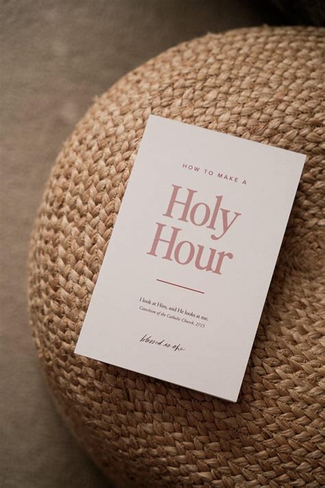 How To Make A Holy Hour Booklet Etsy