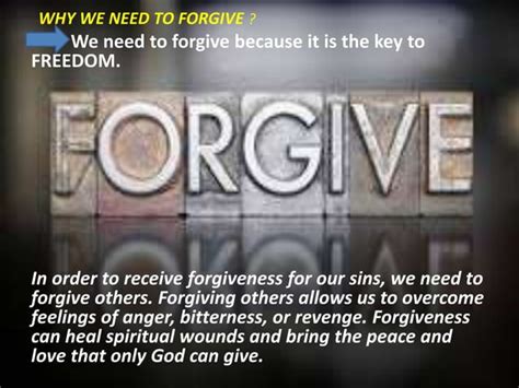 Forgiveness Ppt