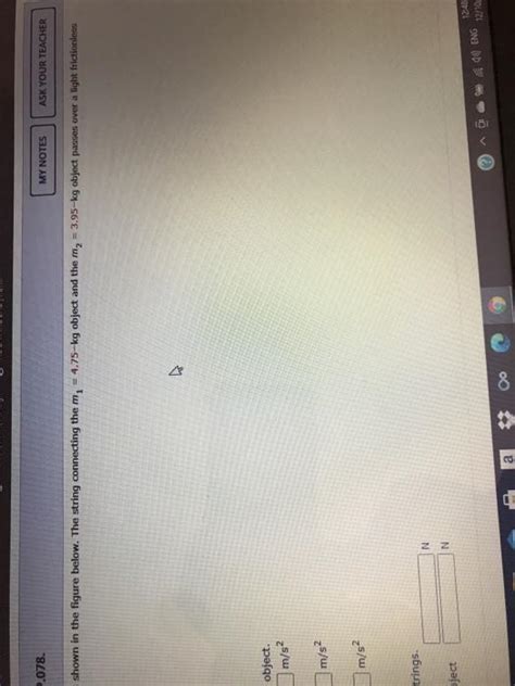 Solved Three Objects Are Connected By Light Strings As Shown