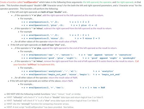 Solved Use Matlab To Program DO NOT USE ISFLOAT Or ISCHAR Chegg Com