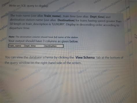 1 0 Write An Sol Query To Display Ous The Studyx