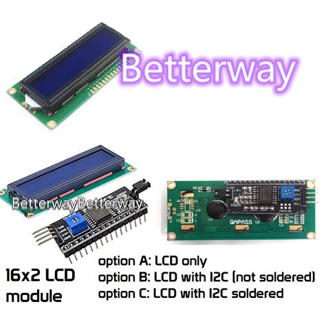 Pcs X LCD Character Arduino Display LCD With I C Or Parallel Mode Soldered Or Not