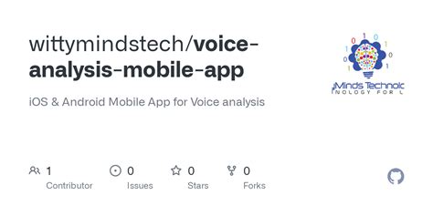 Github Wittymindstech Voice Analysis Mobile App Ios And Android Mobile App For Voice Analysis