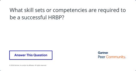 What Skill Sets Or Competencies Are Required To Be A Successful Hrbp