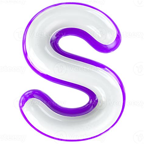 S Letter 3d Render 24340855 Png