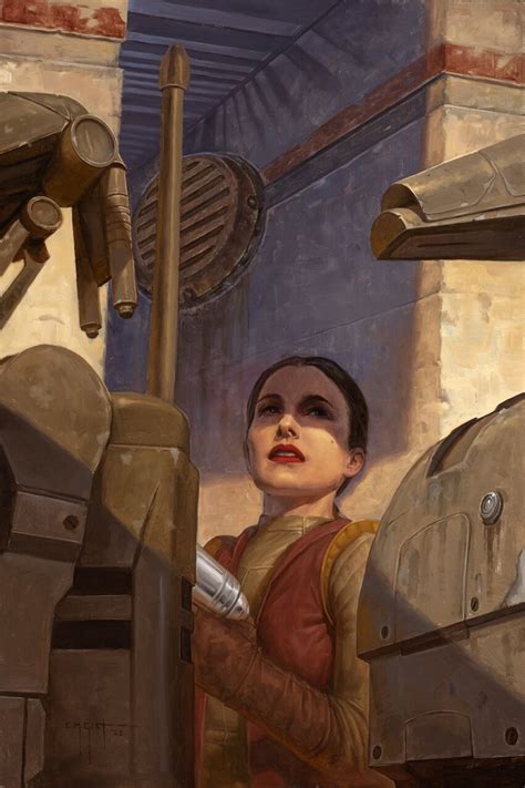 Erik Gist B1 Battle Droid Padme Amidala Star Wars Highres 1girl
