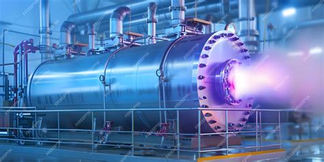 Detailed View Of Heat Recovery Steam Generator Converting Hot Gas To